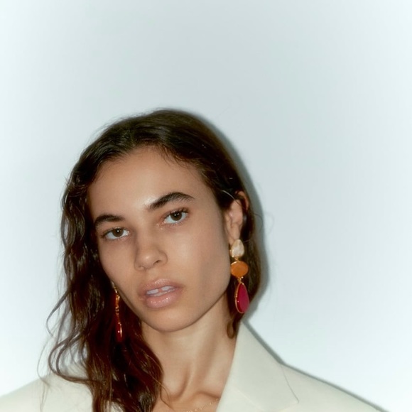 Zara | Jewelry | Zara Triple Stone Earrings | Poshmark